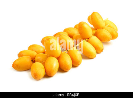 fresh undried date fruit isolated on white Stock Photo - Alamy
