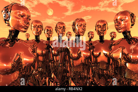 Artificial Intelligence & Transhumanism Stock Photo: 229968641 - Alamy