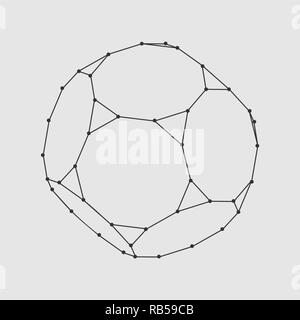 Abstract dot symbol sacred geometry phyllotaxis. Isolated halftone ...