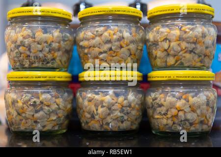 Jar of Cockles Stock Photo - Alamy