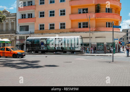 Tube bus stop. Curitiba, Parana, Brazil Stock Photo - Alamy