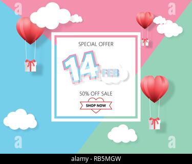 Set of Happy Valentine's Day vertical banners. Typography poster, card ...