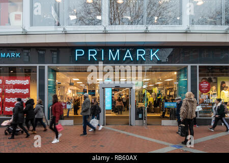 The Primark store on Broad Street in Reading, Berkshire, UK Stock Photo ...