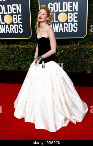 Amber Heard at the 76th Annual Golden Globe Awards held at the Beverly ...