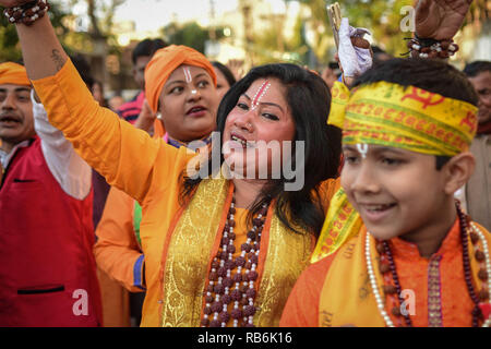 Agartala, Tripura, India. 7th Jan, 2019. The Baul singers are seen ...