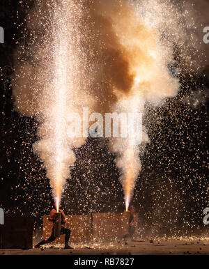 JAPAN Kyoto Hanabi Fireworks in traditional Japanese design of the ...