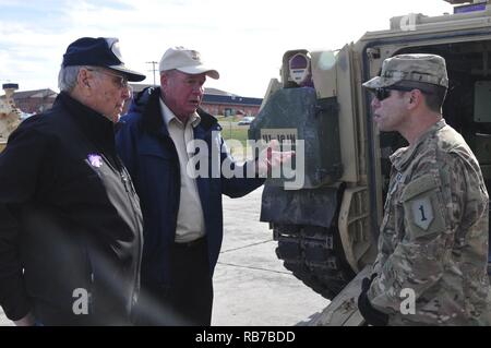 Retired Col. Edwin W. Chamberlain III, the honorary colonel of the 18th ...