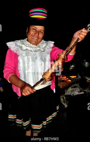 Woman pig farm hat smile animal outdoor rural wood tree, woman smiling ...