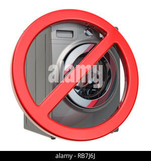 Do not wash in washing machine sign. Prohibition symbol with washing ...