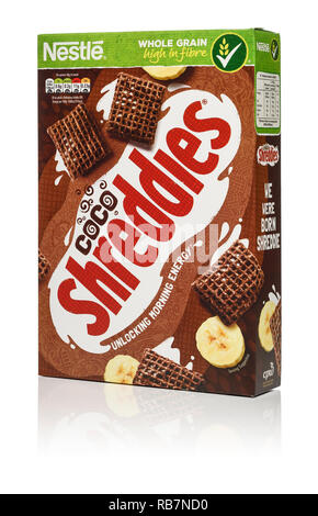 Nestle Coco Shreddies breakfast cereal Stock Photo - Alamy