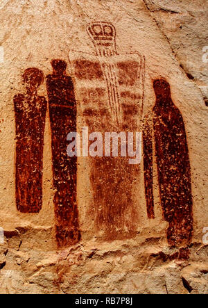 The Holy Ghost Panel in the Great Gallery, an ancient rock art panel in ...