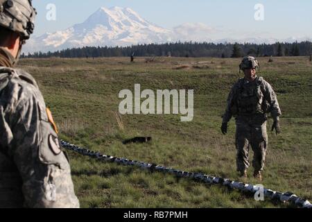Combat engineers with 864th Engineer Battalion, 555th Engineer Brigade ...