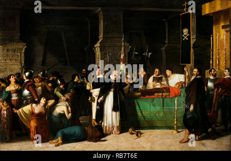 Luis Montero - The Funerals of Inca Atahualpa Stock Photo - Alamy