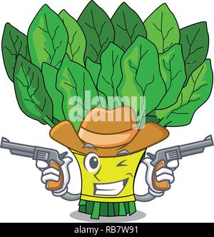 Cartoon spinach vegetable pirate and corsair character with treasure ...