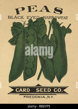 Peas Seed Packet Stock Photo - Alamy