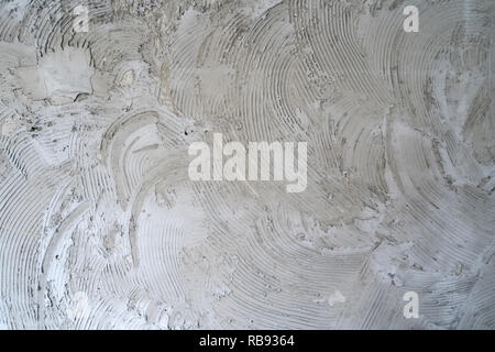 concrete wall comb surface prepared for tiling Stock Photo - Alamy