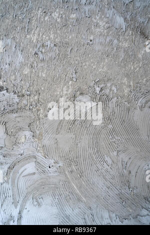 concrete wall comb surface prepared for tiling Stock Photo - Alamy