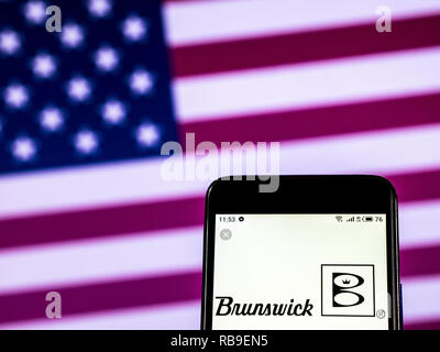 Brunswick Corporation, Corporate group company logo seen displayed on ...