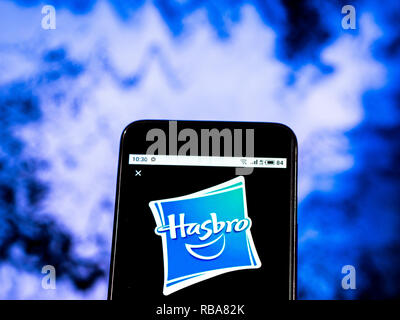 Hasbro Toy company logo seen displayed on smart phone Stock Photo - Alamy