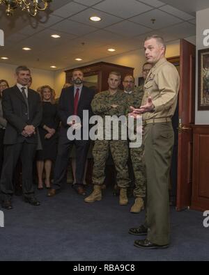 U.S. Marine Corps Colonel Eric Reid and Master Sgt. Keith Dempsey (ret ...