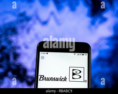 Brunswick Corporation, Corporate group company logo seen displayed on ...