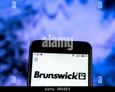 Brunswick Corporation, Corporate group company logo seen displayed on ...
