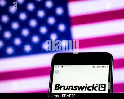 Brunswick Corporation, Corporate group company logo seen displayed on ...