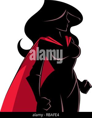 Superhero Side Profile Silhouette Stock Vector Image & Art - Alamy