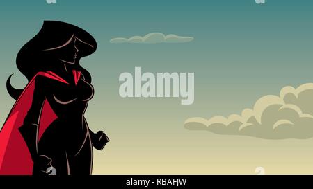 Superhero Side Profile Sky Silhouette Stock Vector Image & Art - Alamy