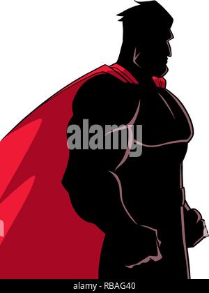 Superhero Side Profile Stock Vector Image & Art - Alamy