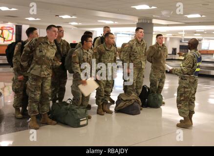 Ordnance advanced individual training (AIT) Soldiers stand in line Dec ...