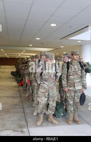Ordnance advanced individual training (AIT) Soldiers stand in line Dec ...