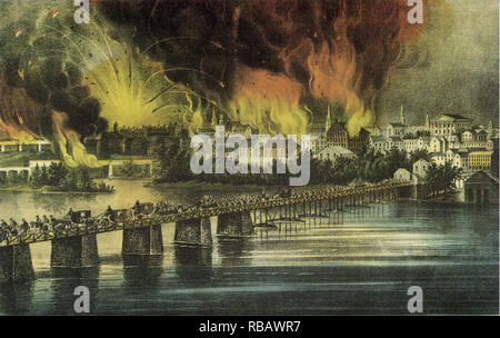 The Fall of Richmond, Virginia, on the Night of April 2nd, 1865, 1865 ...