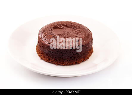Homemade hot chocolate pudding with fondant center , lava cake Stock ...