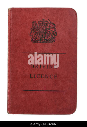 An old 1960s UK driving licence Stock Photo - Alamy