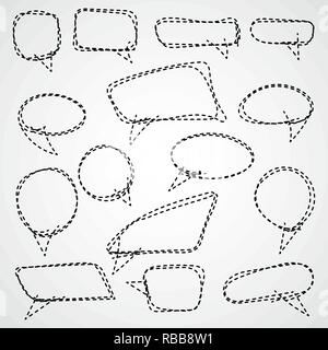 Isolated comic bubble chat Stock Vector Image & Art - Alamy