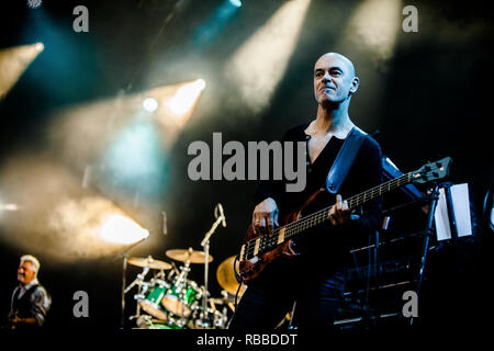 Bass player Steve Kinch of the British band Manfred Mann's Earth Band ...