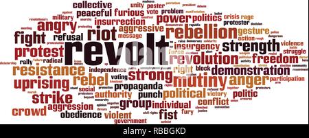 Revolt word cloud concept. Vector illustration Stock Vector Image & Art ...