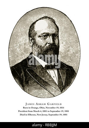 An image or illustration of President James A. Garfield, the 20th ...