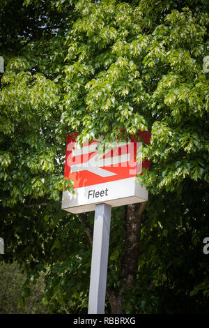 Fleet Train Station, Hampshire, UK Stock Photo - Alamy