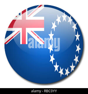 Map of Cook Islands, flag map, National colors background Stock Photo ...