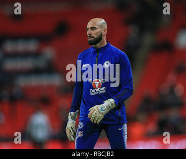 London, England - January 13, 2019 Manchester United's Luke Shaw during ...