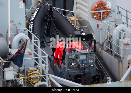 HMC Active, a coastal patrol vessel operated by the UK Border Force ...