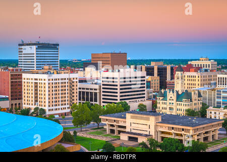 USA, Kansas, Wichita, Aerial view of downtown area Stock Photo - Alamy