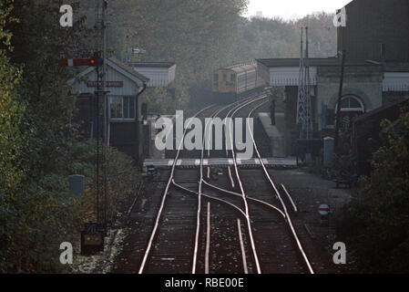 Acton Central railway station on the North London Line, London 1980s ...