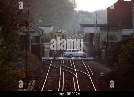 Acton Central railway station on the North London Line, London 1980s ...