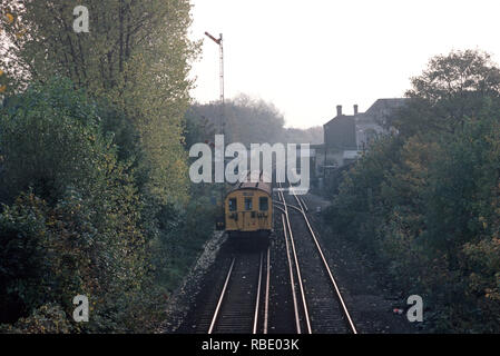 Acton Central railway station on the North London Line, London 1980s ...