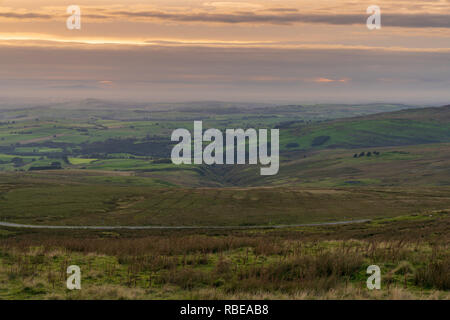 View over Greenfell Raise from Hartside Top on the A686 between Alston ...