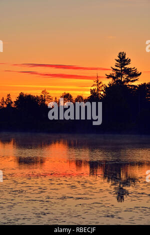 Seney wetlands at dawn in early summer, Seney National Wildlife Refuge ...