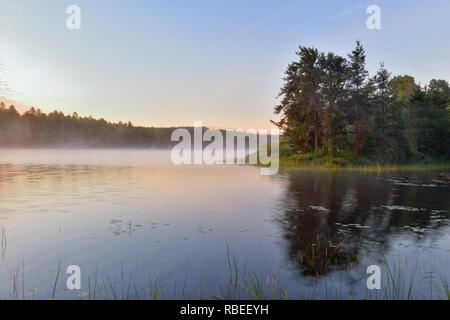 Predawn sky over Halfway Lake, Halfway Lake Provincial Park, Ontario ...